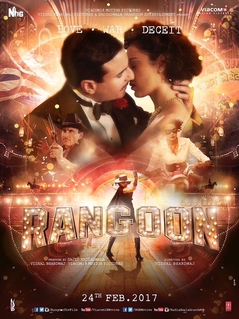 Rangoon Third Poster featured Saif Ali Khan and Kangana Ranaut | News